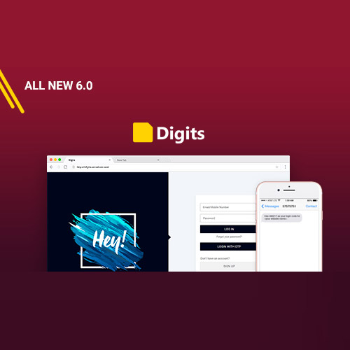 Digits Wordpress Mobile Number Signup And Login At 349 Only