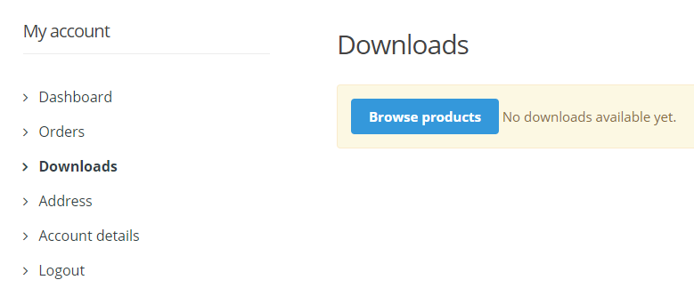 Solution for no downloads available yet - WPSHOP