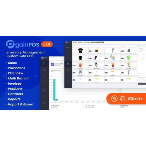 Gain POS - Inventory and Sales Management System at $3.49 only - WPSHOP