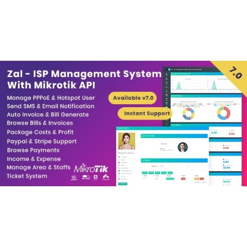 Zal - ISP Management System With Mikrotik API at $3.49 only - WPSHOP
