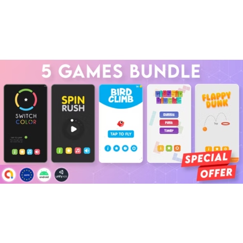 Bundle 5 Games Admob Gdpr Unity At 3 49 Only Wpshop