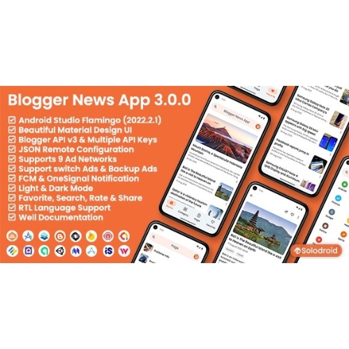 Blogger News App - Blogger API v3 at $3.49 only - WPSHOP