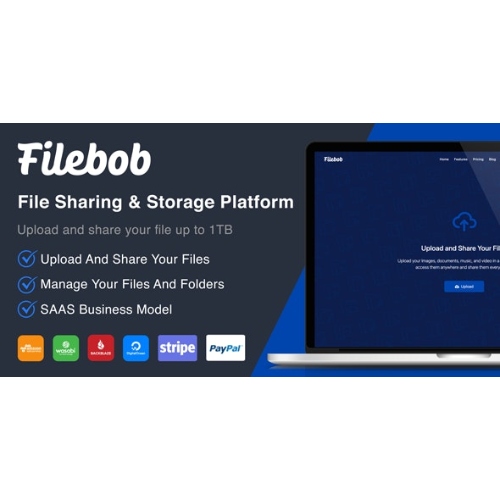 Filebob File Sharing And Storage Platform Saas Ready At 349 Only Wpshop