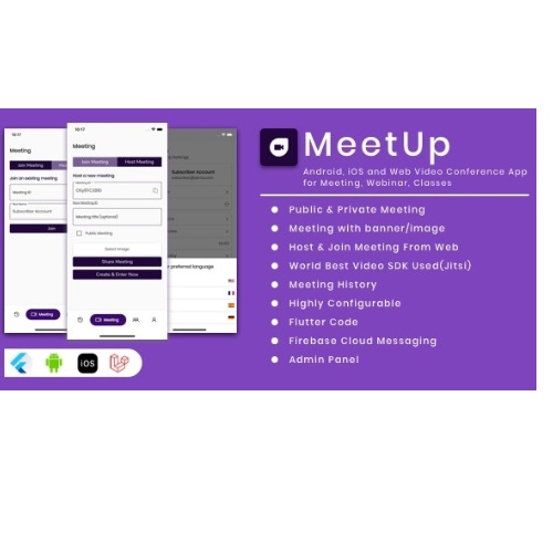 MeetUp - Android, iOS and Web Video Conference App for Meeting, Webinar ... MeetUp - Android, iOS and Web Video Conference App for Meeting, Webinar ...