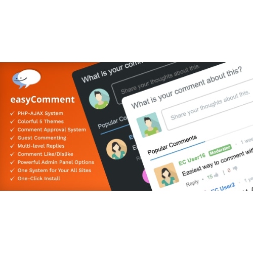 easyComment – PHP Comment Script at $3.49 only - WPSHOP