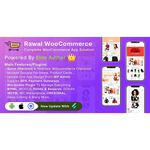 Rawal Ionic Woocommerce And Flutter Woocommerce Full Mobile Application Solution With Setting