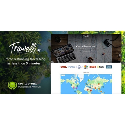 Trawell - Travel Blog WordPress Theme at $3.49 only - WPSHOP Trawell - Travel Blog WordPress Theme at $3.49 only - WPSHOP