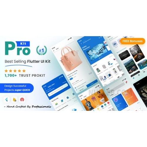 Prokit Flutter Best Selling Flutter Ui Kit With Chat Gpt App At 349 Only Wpshop