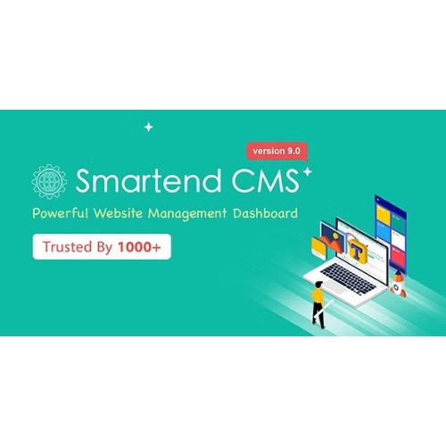 Smartend Cms Laravel Admin Dashboard With Frontend And Restful Api At 349 Only Wpshop