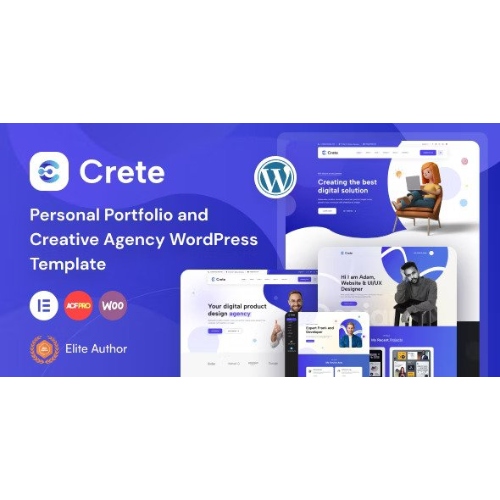 Crete - Personal Portfolio and Creative Agency WordPress Theme at $3.49 ...