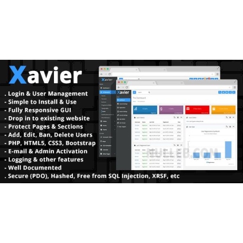 Xavier - PHP Login Script & User Management Admin Panel at $3.49 only ... Xavier - PHP Login Script & User Management Admin Panel at $3.49 only ...