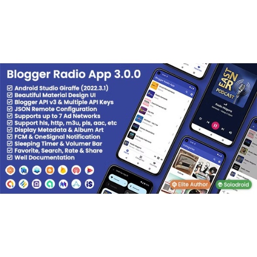 Blogger Radio App - Blogger API v3 at $3.49 only - WPSHOP