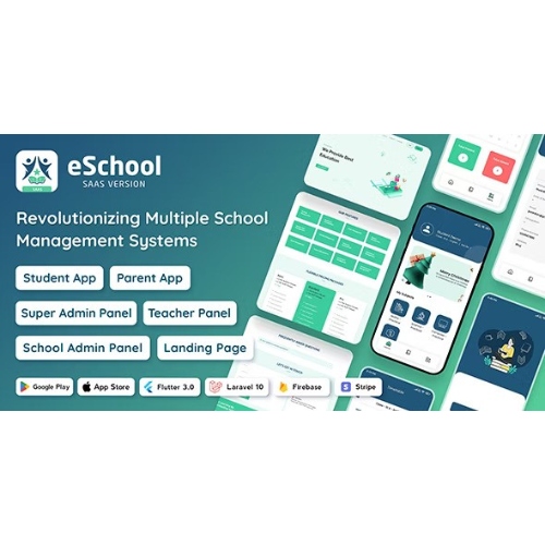 eSchool SaaS - School Management System with Student | Parents Flutter ...