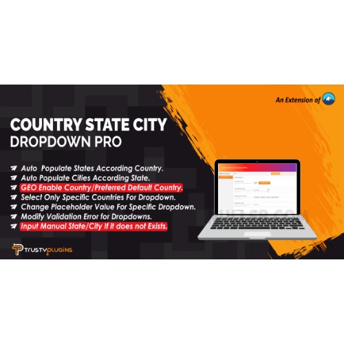 Country State City Dropdown PRO at $3.49 only - WPSHOP