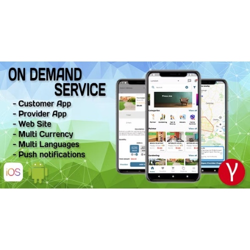 On Demand Service Solution 4 Apps Customerprovideradmin Panelwebsite Flutter Ios