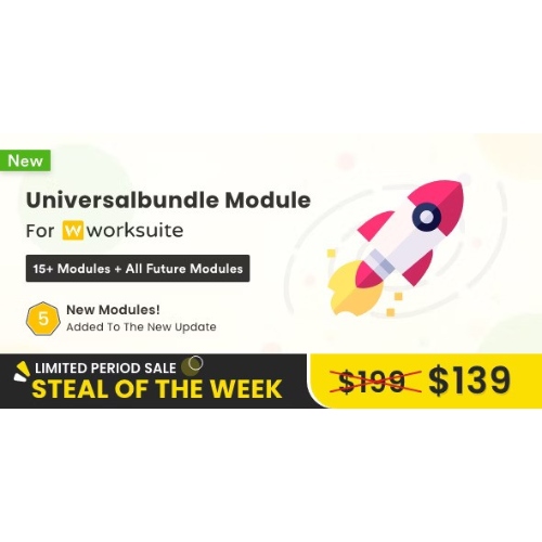 Universal Modules Bundle for Worksuite CRM at $3.49 only - WPSHOP