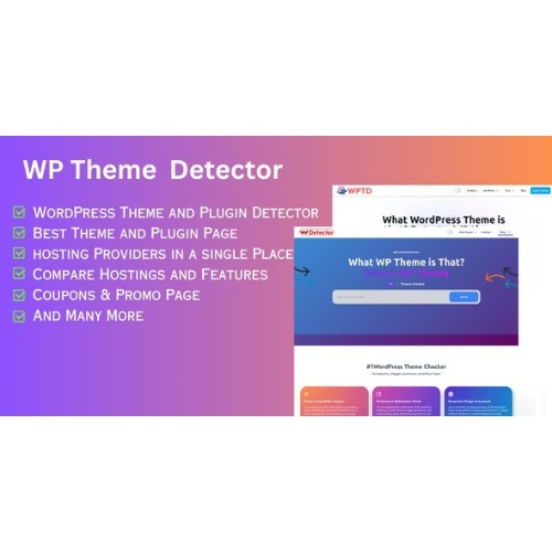 Wordpress Theme Detector And Web Hosting Comparison React Nextjs Script At 349 Only Wpshop