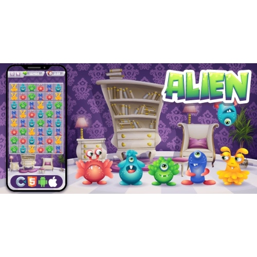 Alien Connect - HTML5 Game, Construct 3 at $3.49 only - WPSHOP