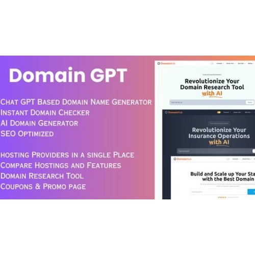 Domain Gpt Ai Domain Name Generator Domain Tools React Nextjs