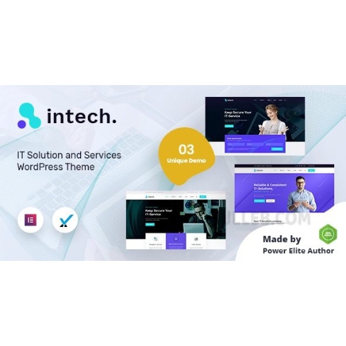 Intech - IT Solutions Company WordPress Theme at $3.49 only - WPSHOP