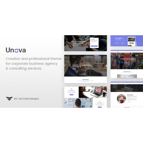 Unova - Consulting Business WordPress Theme at $3.49 only - WPSHOP