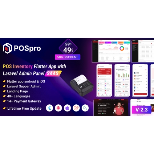 POS pro - POS Inventory Flutter App with Laravel Admin Panel SAAS at $3 ...